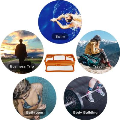 Cina Lightweight Shockproof PVC Cosmetic Bag With Handle in vendita