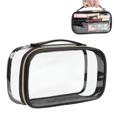 China Kleiner Stoßdichtes Reise-Transparentes Kosmetik-Taschen-Organisator mit Reißverschluss zu verkaufen