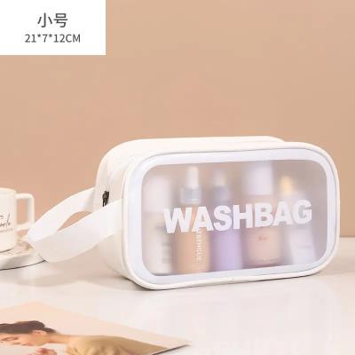 Cina Capacità di immagazzinamento Sacchetto cosmetico impermeabile Sacchetto igienico con maniglia in vendita