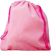 China Velvet Drawstring Bag 10x10 Inch Soft Durable Lightweight Custom Logo Pink for sale
