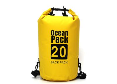 Cina Borsa asciutta impermeabile multicolore del PVC 500D 20 litri per la spiaggia in vendita