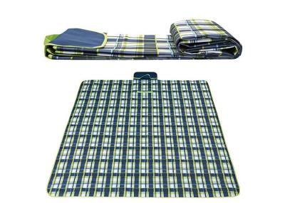 China Conveniente dobre acima a praia impermeável Mat With Peva Backing da cobertura do piquenique à venda