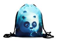 China Custom Polyester Drawstring Backpack with Silk Screen Printing 2000pcs MOQ for sale