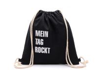 China Custom Logo Canvas Drawstring Bags Black Cinch Backpack 2000 Pcs MOQ for sale