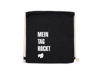 China Custom Logo Canvas Drawstring Bags Black Cinch Backpack 2000 Pcs MOQ for sale