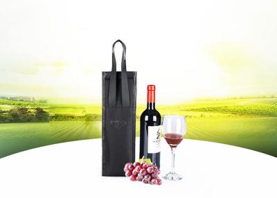 China O refrigerador de vinho preto de couro do vegetariano ensaca para o OEM de Champagne Cooler Bag do presente à venda