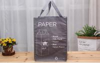China OEM Custom Logo Reusable Folding Canvas Shopping Bag 3 Set Garbage Classification Triplet Bag for sale