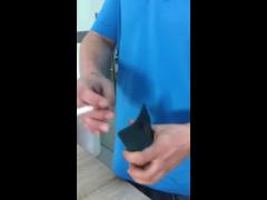 Compact Fireproof Portable Pocket Ashtray Ash Pouch 75*83mm