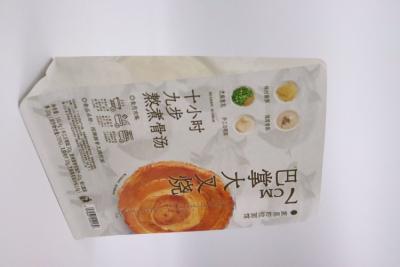 China Ziplockk Resealable Laminated Packaging Pouches Transparent Flat Bottom Standing Pouch for sale