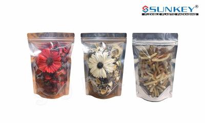 Cina La chiusura lampo dell'imballaggio alimentare della borsa di AL Resealable Clear Custom Mylar dell'ANIMALE DOMESTICO sta sul sacchetto in vendita