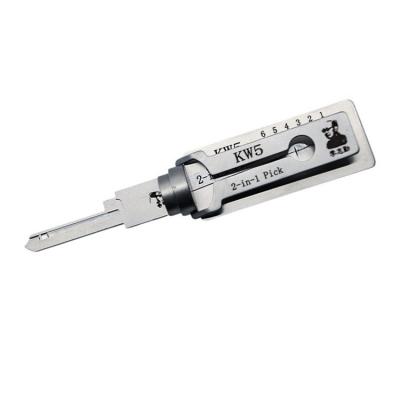 China Lishi Kw5 Lockpicks 6 Pin 2 In 1 Tool For Kwikset Pick Lock Tools for sale