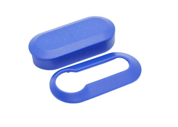 Blue Fiat Key Shell Replacement 3-Button Flip Remote Key Shell Protective 2pcs Housing