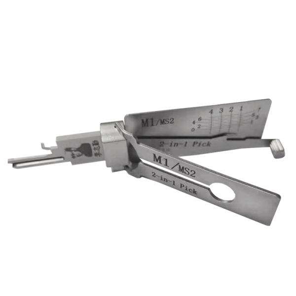 Lishi 2in1 Tool HU66 SC1 SC4 KW1 R52 KW5 AM5 M1/MS2 B111 TE2 Lock Pick Decoder
