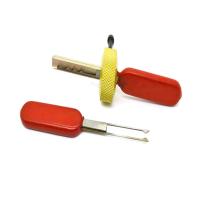 China Locksmith Tool Red Picking Set Stainless Steel Lock Pick Set For The Third VW for sale