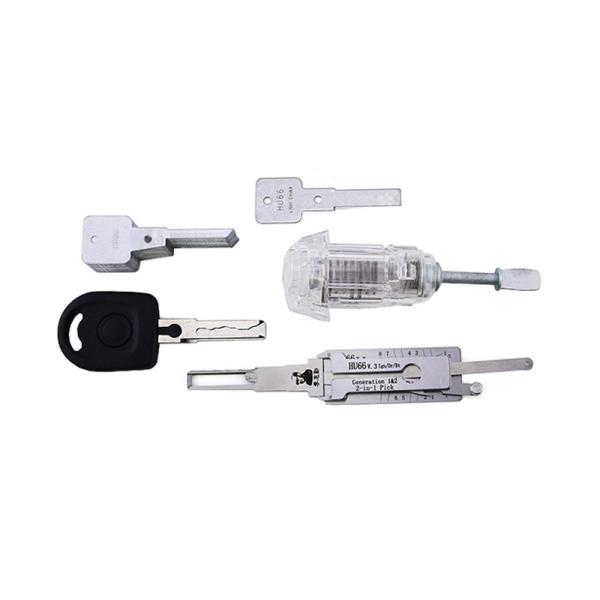 Quality Transparent Car Lock For VW HU66 2 In1 Lockpicks Lishi Door Lock Pick for sale