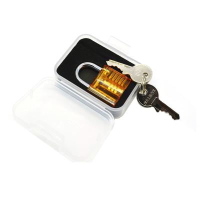 China Mini-version Transparent Yellow Practice Lock Locksmith Tools for sale
