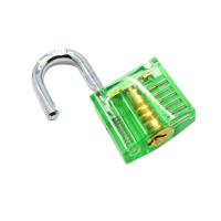 China Transparent Lock Mini version Green Practice Lock for Locksmith Tools for sale
