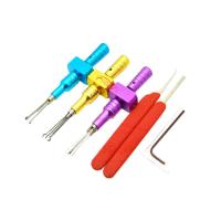 China 6Piece Locksmith Tools Set with Adjustable Cross-Shaped Lock Picking Tools for sale
