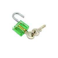 China Transparent Lock Mini version Green Practice Lock for Locksmith Tools for sale