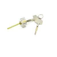 China 5pcs Set Transparent Cross-shaped Bullhead Lock Practice Padlock Locksmith Tools for sale