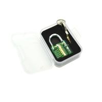 China Transparent Lock Mini version Green Practice Lock for Locksmith Tools for sale