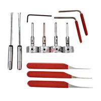 China Stainless Steel Locksmith Pick Tools for Strongbox Safe Unlocking Set for sale