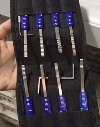 Quality Safe Box Locksmith Tools 8 in 2 Lock Pick Set Hooks Lock Pick Set for sale