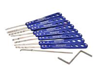 China Safe Box Locksmith Tools 8 in 2 Lock Pick Set Hooks Lock Pick Set for sale