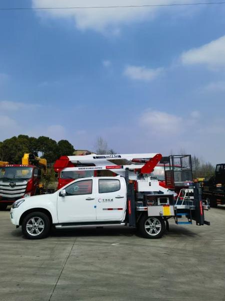 Quality ISUZU Bucket Hydraulic Lift Working Ladder Lifting Pickup Type Aerial Work Truck for sale