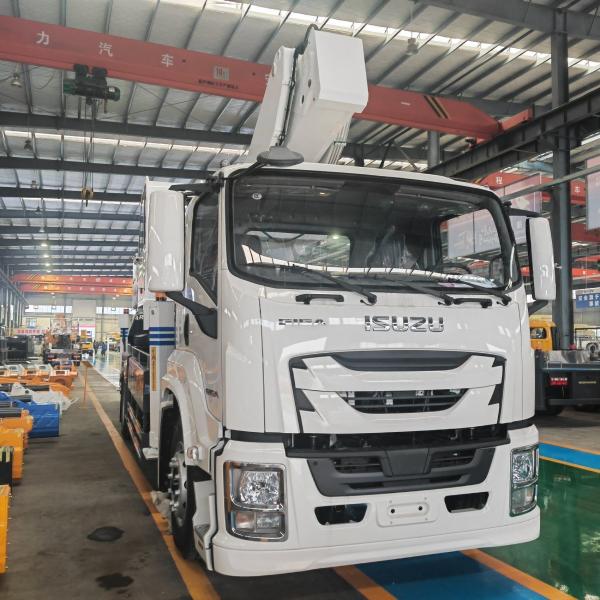 Quality ISUZU Giga 45 Meter New Aerial Work Bucket Boom Lift Platform Bridge Inspection Truck for sale