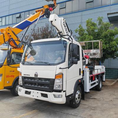 중국 HOWO 22미터 새 공기 작업 플랫폼 칸 가구 리프트 트럭 판매용