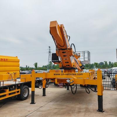 중국 고고도 작업용 공중 작업대 트럭 45m 차체 판매용