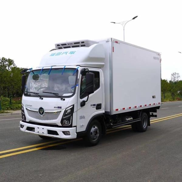 Quality Foton Electric Refrigerator Truck for Food Transport Light Truck with Euro 3 Emission for sale