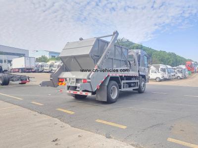 China Shacman Skip Loader Garbage Truck 6 Wheelers 10m3 Swing Arm Garbage Truck for sale