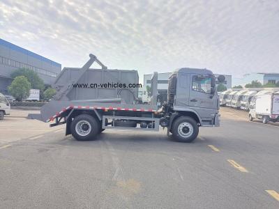 China Shacman Skip Loader Garbage Truck 6 Wheelers 10m3 Swing Arm Garbage Truck for sale