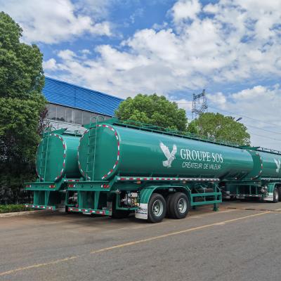 China CLW 2 Achse Edelstahl Tankwagen Lastwagen Schwerlast Trinkwasserbehälter Halbanhänger zu verkaufen