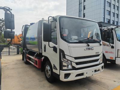 China JMC Compactor Garbage Collection Bin Cleaning Truck For Sale in Morocco for sale
