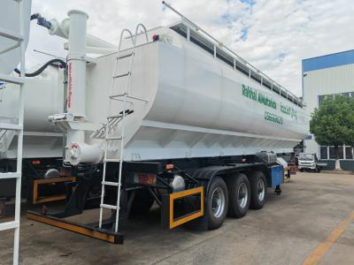 China 3 Axle 40–50 CBM Bulk Feed Semi Trailer with ISUZU Auxiliary Engine for Saudi Arabia for sale