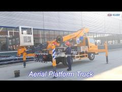 isuzu manlift truck full driver 34 meter aerial work platform truck