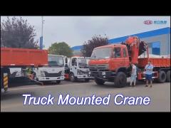 isuzu truck mounted crane 8ton mobile folding boom truck crane