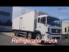 dongfeng freezer van refrigerated box cold storage truck with hydraulic gate