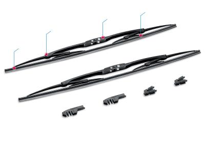 China Universal Metal Frame Conventional Wiper Blade for sale