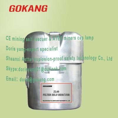 China GOKANG mining self-rescuer for underground mining application ZL60 one hour duration for sale