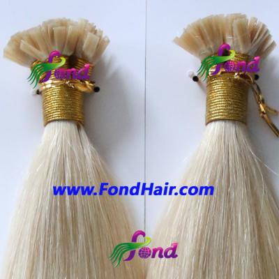 China 100% Vrigin Remy Hair Flat Tip Hair Extension for sale