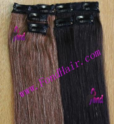 China 100% Vrigin Remy Hair Clip In Hair Extension for sale