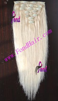 China 100% Virgin Remy Hair Clip In Hair Extension for sale