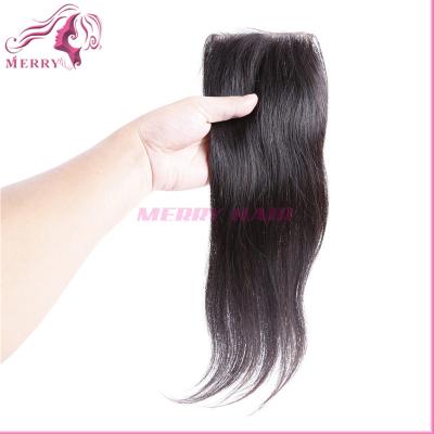 China best selling factory price can be dyed 8-20inch straight lace closure 4*4 for sale