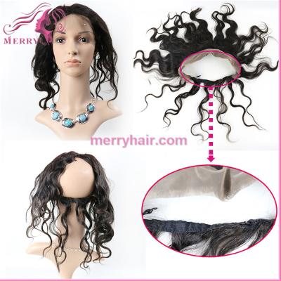 China best selling new fashion good quality 13*4 body wave lace frontal 360 with band for sale