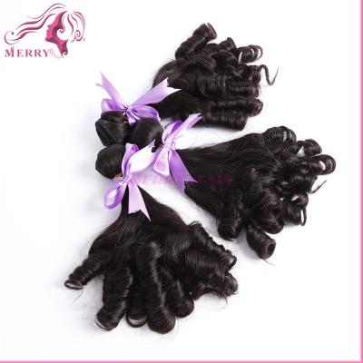 China best selling top quality about 100g a bundle natural color funmi human hair extension for sale