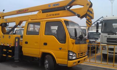 China Three telescopic arms can expand Boom Lift Truck Lifting Capacity 5000 XZJ5110JGK for sale